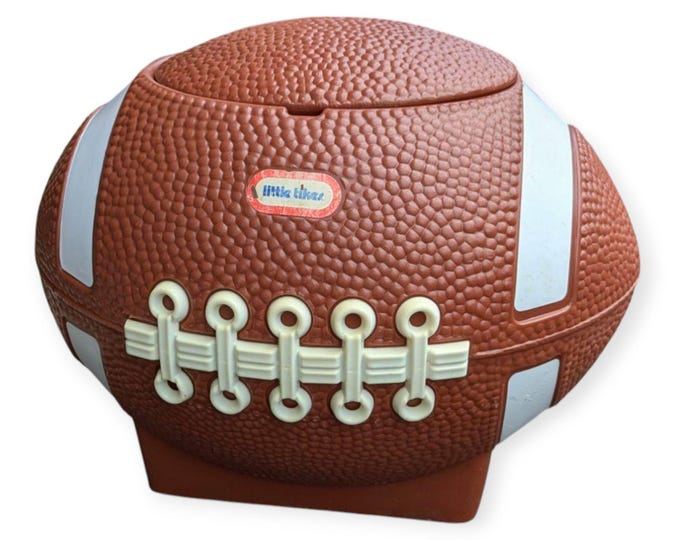 Little Tikes Vintage Football Toy Box Toy Chest Tailgate Cooler W/ Lid ...