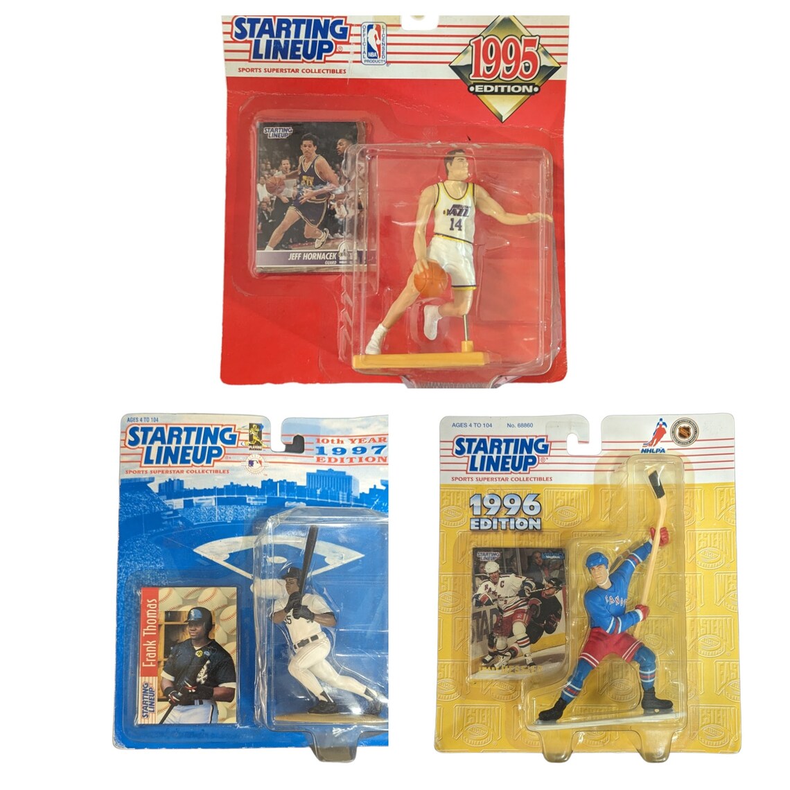 Vintage Starting Lineup Sports Star Figurines — Mark Messier, Frank ...
