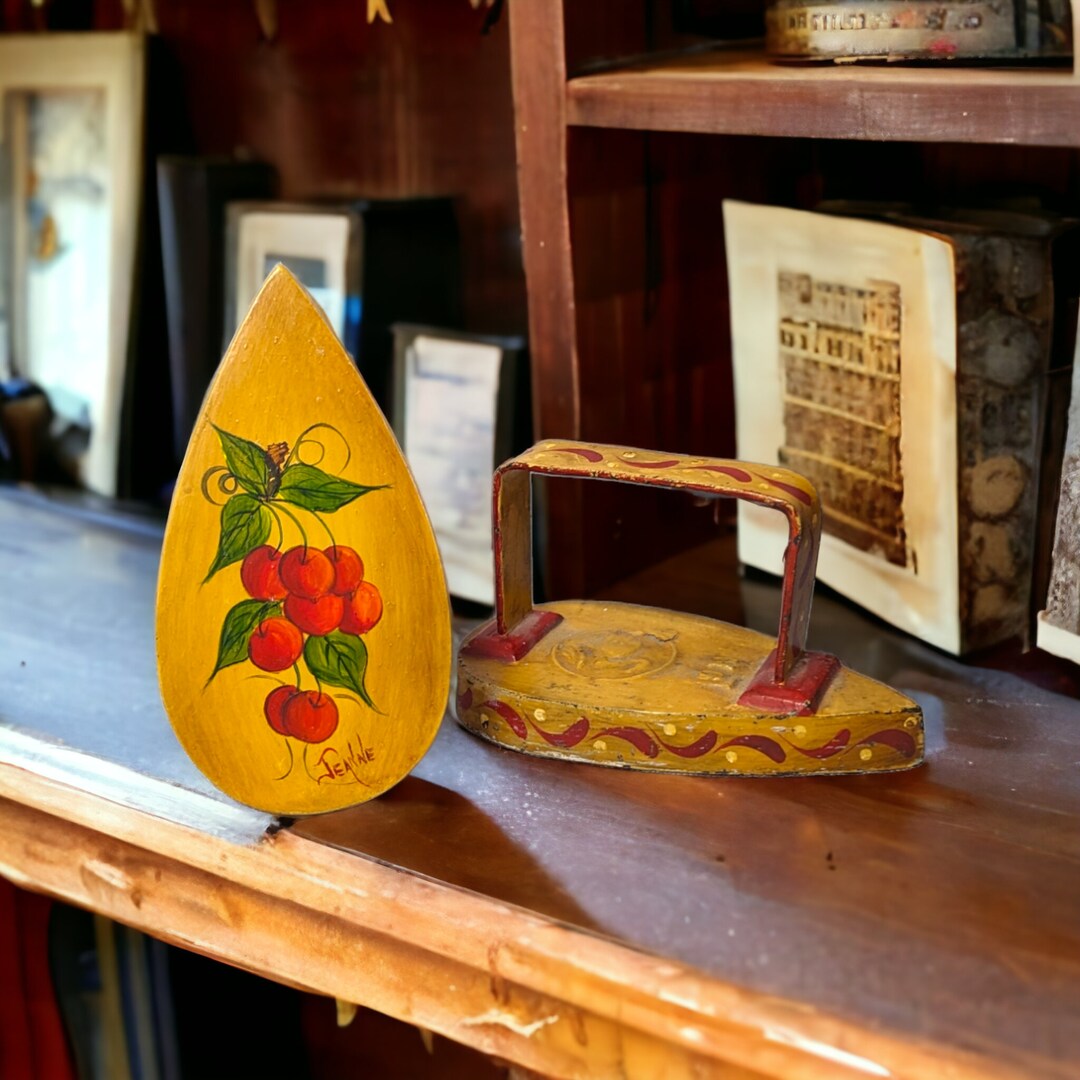 Antique Flat Sad Irons With Custom Painting — 1800s Antique - Etsy