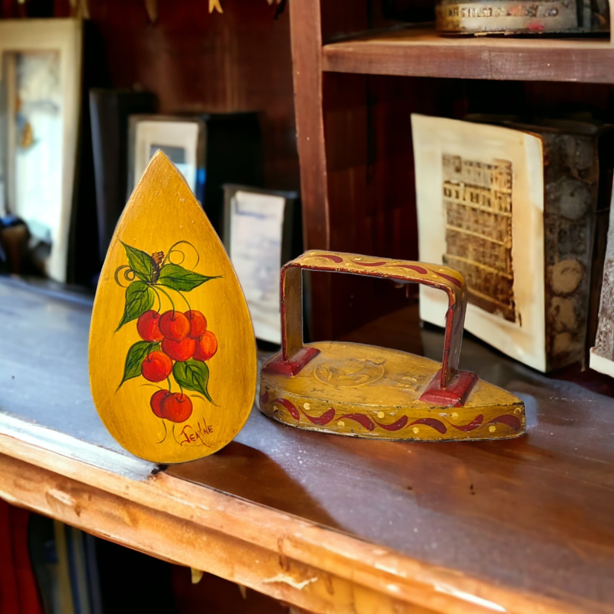 Antique Flat Sad Irons With Custom Painting — 1800s Antique - Etsy
