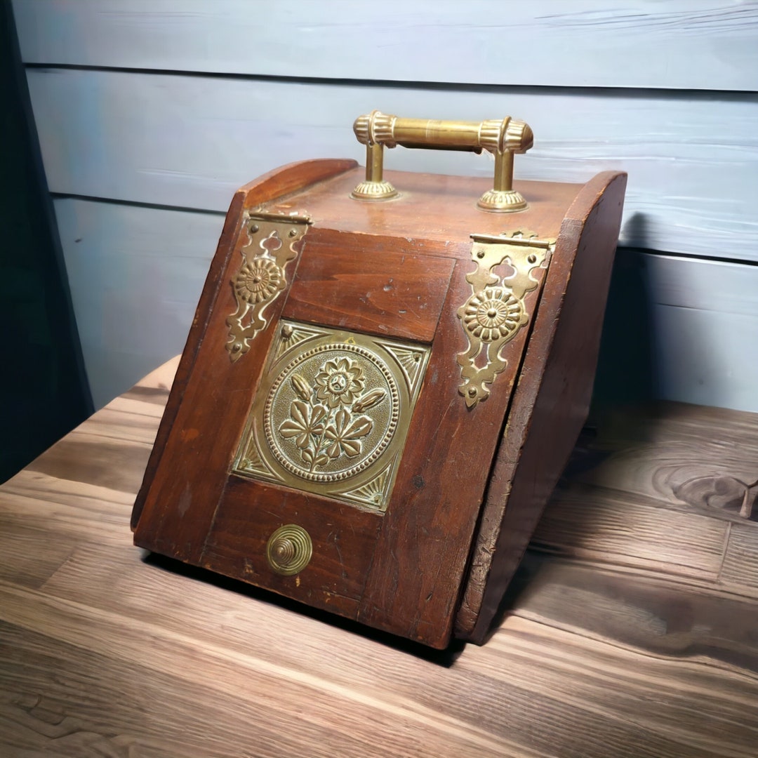 Antique Coal Scuttle Box Late 1800s/early 1900s - Etsy