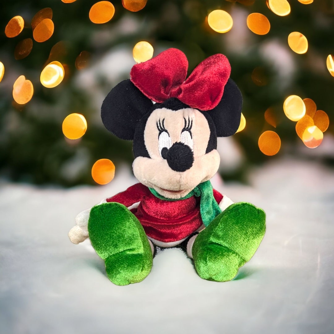 Disney Minnie Mouse Christmas Dress 9 Plush Doll Dandee Collector's ...