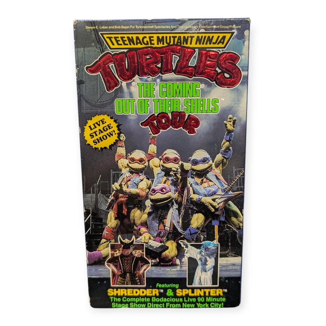 TMNT Coming Out of Their Shells Tour VHS 1990 Rare Goodtimes Tested ...