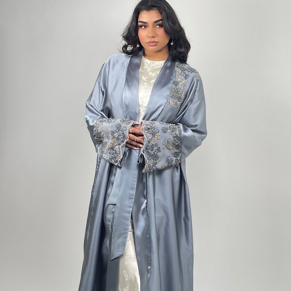 Satin Abaya - Etsy