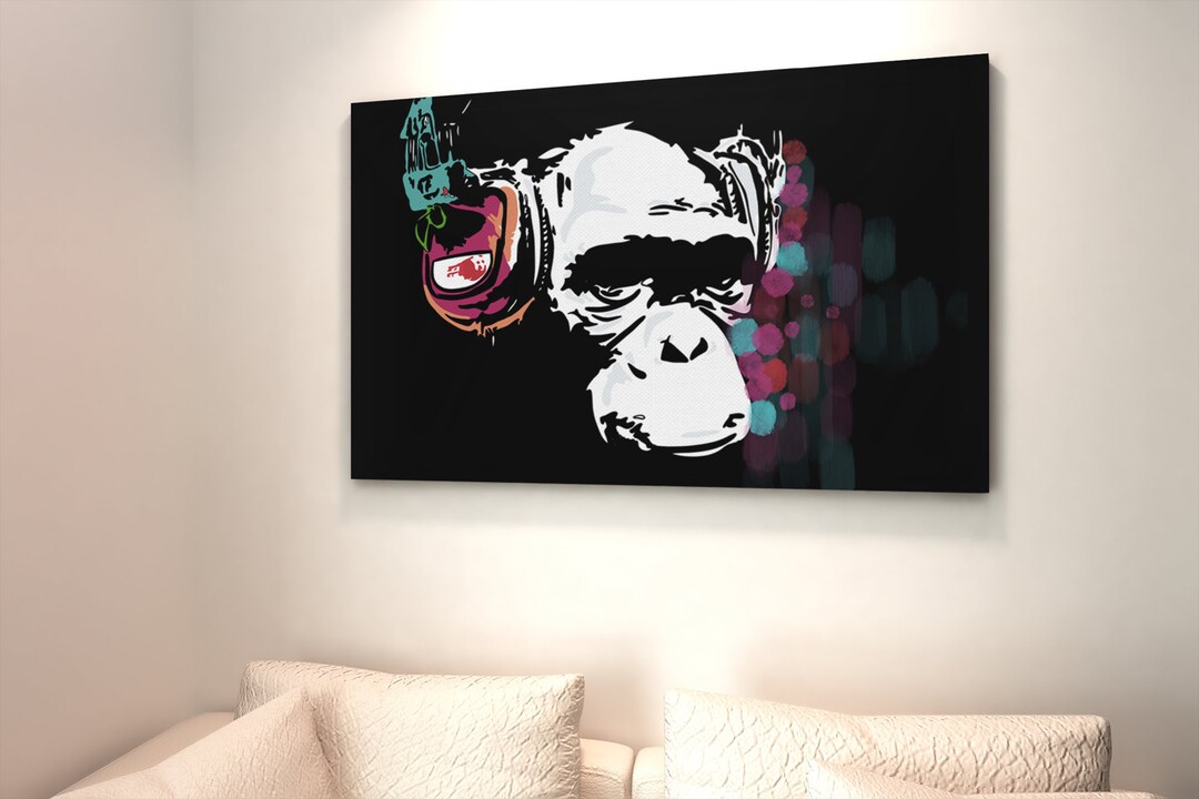This Must Have ORIGINAL DJ Chimp Canvas Wall Decor is the Perfect Wall ...