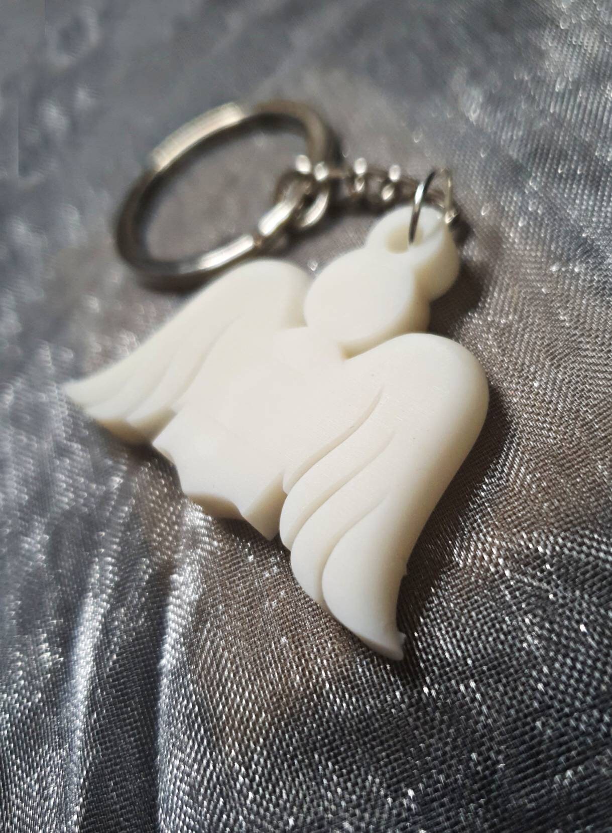 Angel Keychains Resin Printed Key charm | Etsy