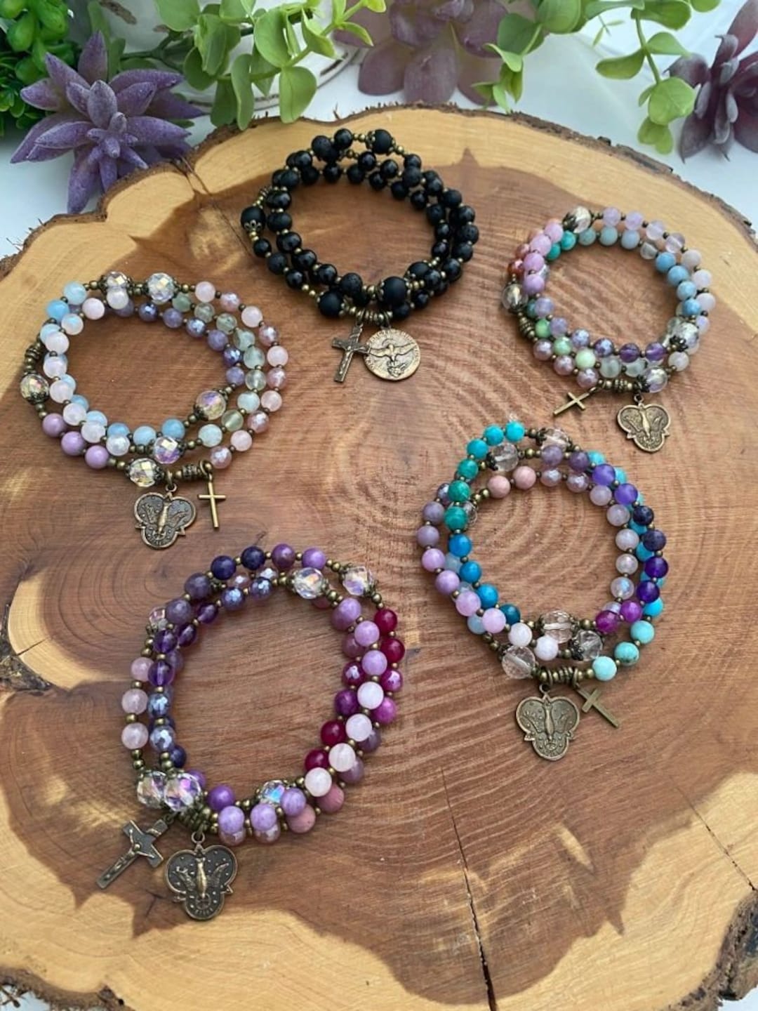 Rosary - Confirmation Wrap Rosaries, Rosary Bracelet, Confirmation Gift ...