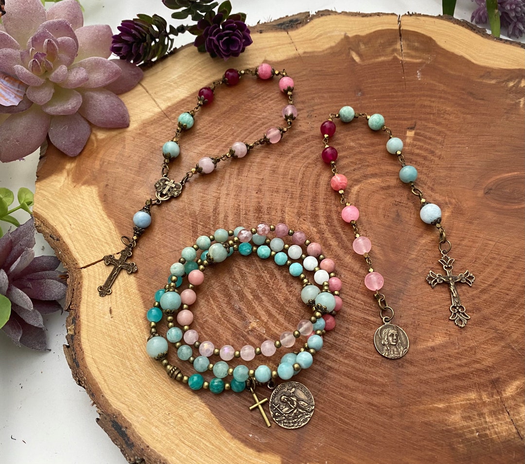 Collection - Mary Magdalene Medal, Stretch Wrap Rosary, Chaplet ...