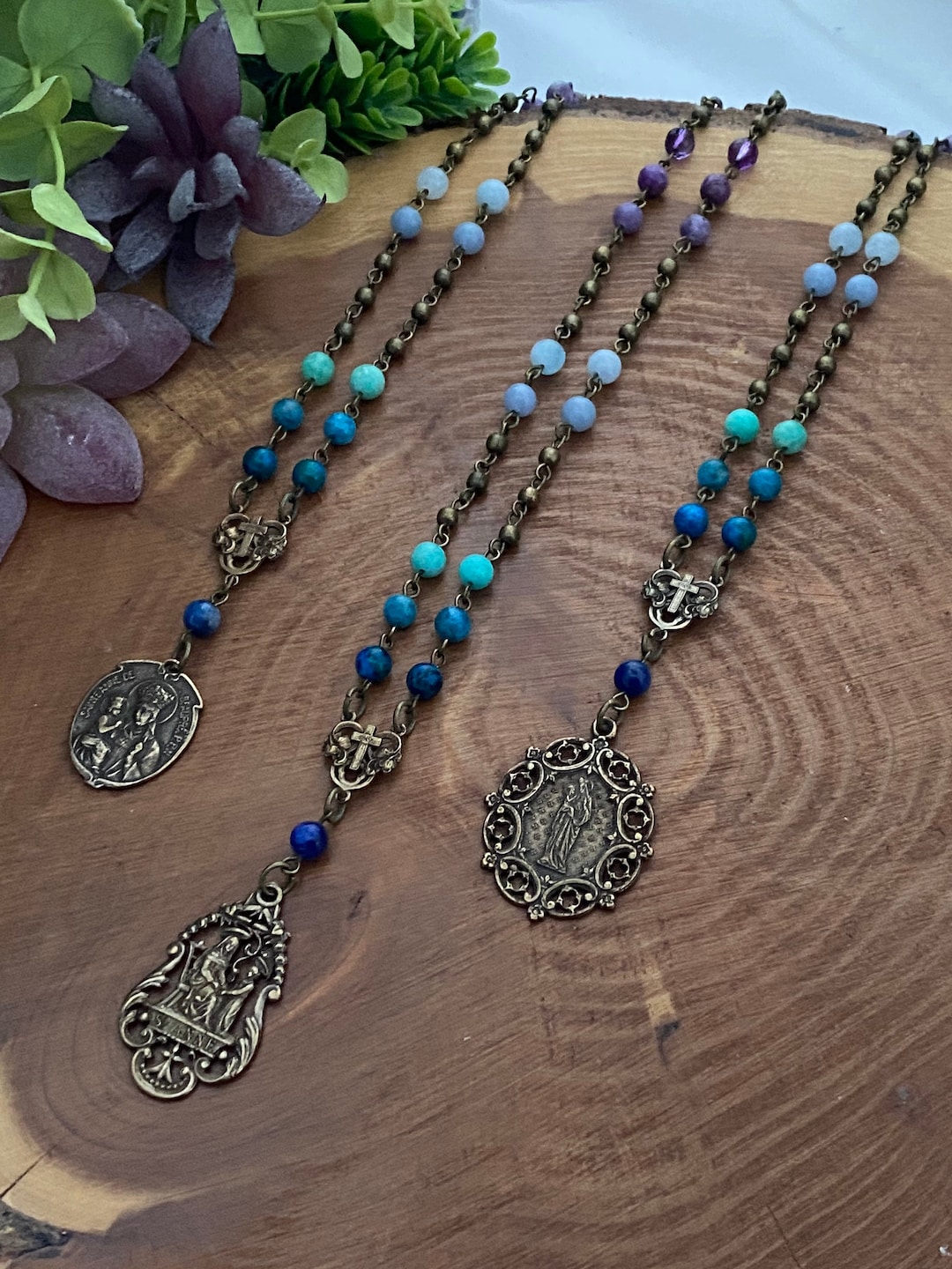 Necklace - Saint Anne Medal, Bronze Medal, Catholic Gifts, Catholic ...