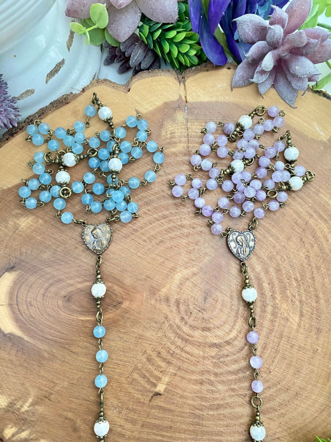 Rosary Mother Mary, Marian Medal, Sacred Heart, Bronze Medal, Bronze ...