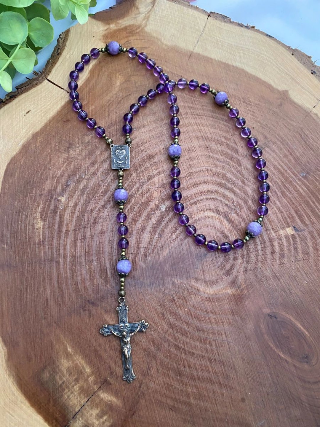 Rosary - First Communion Rosary, Bronze Crucifix, Communion Gift ...