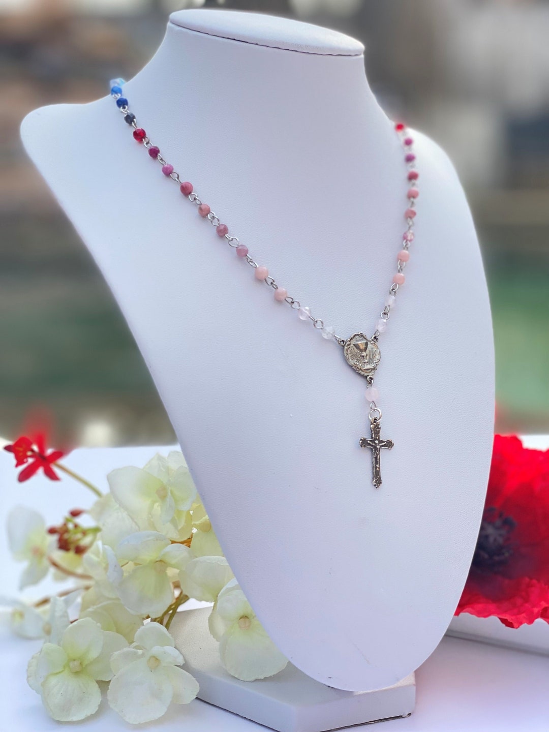 Necklace - First Communion - Sterling First Communion Medal, Sterling ...