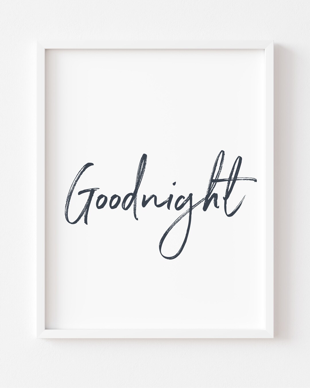 Goodnight Printable Art- Bedroom Art, Nursery Art, Wall Decor, Digital ...