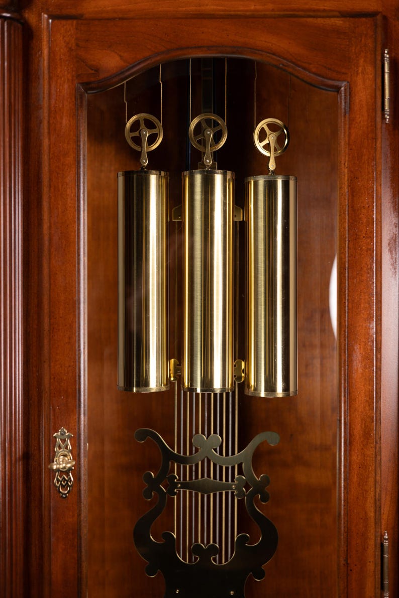 Sligh Grandfather Clock – Moon Phase Dial | Triple Chime | Rare ...