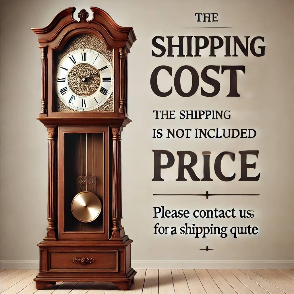 Antique French Longcase Clock – Hand-carved Walnut Elegance, 19th ...