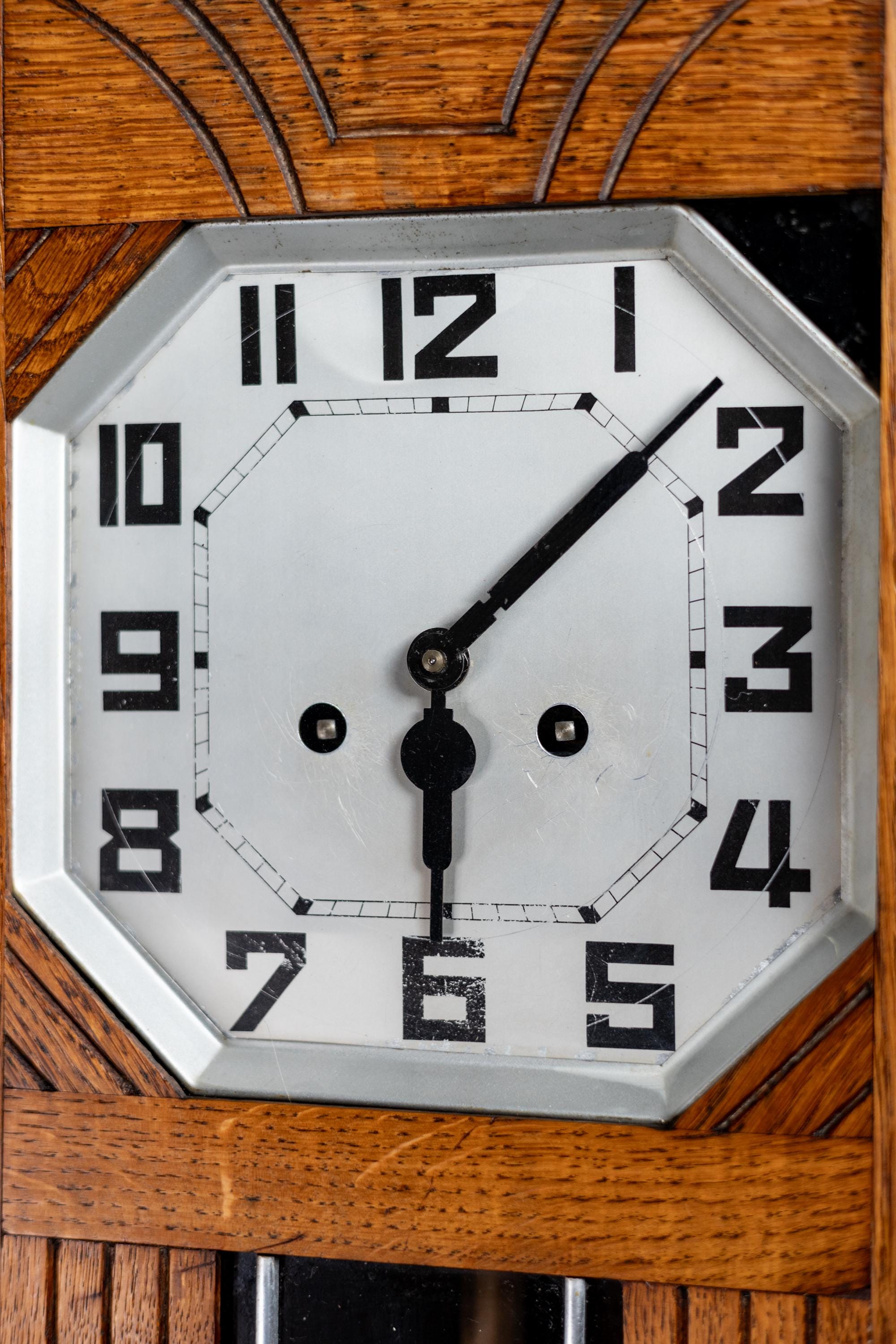 Antique Wall Clock | Art Deco Style | 1920s - Etsy