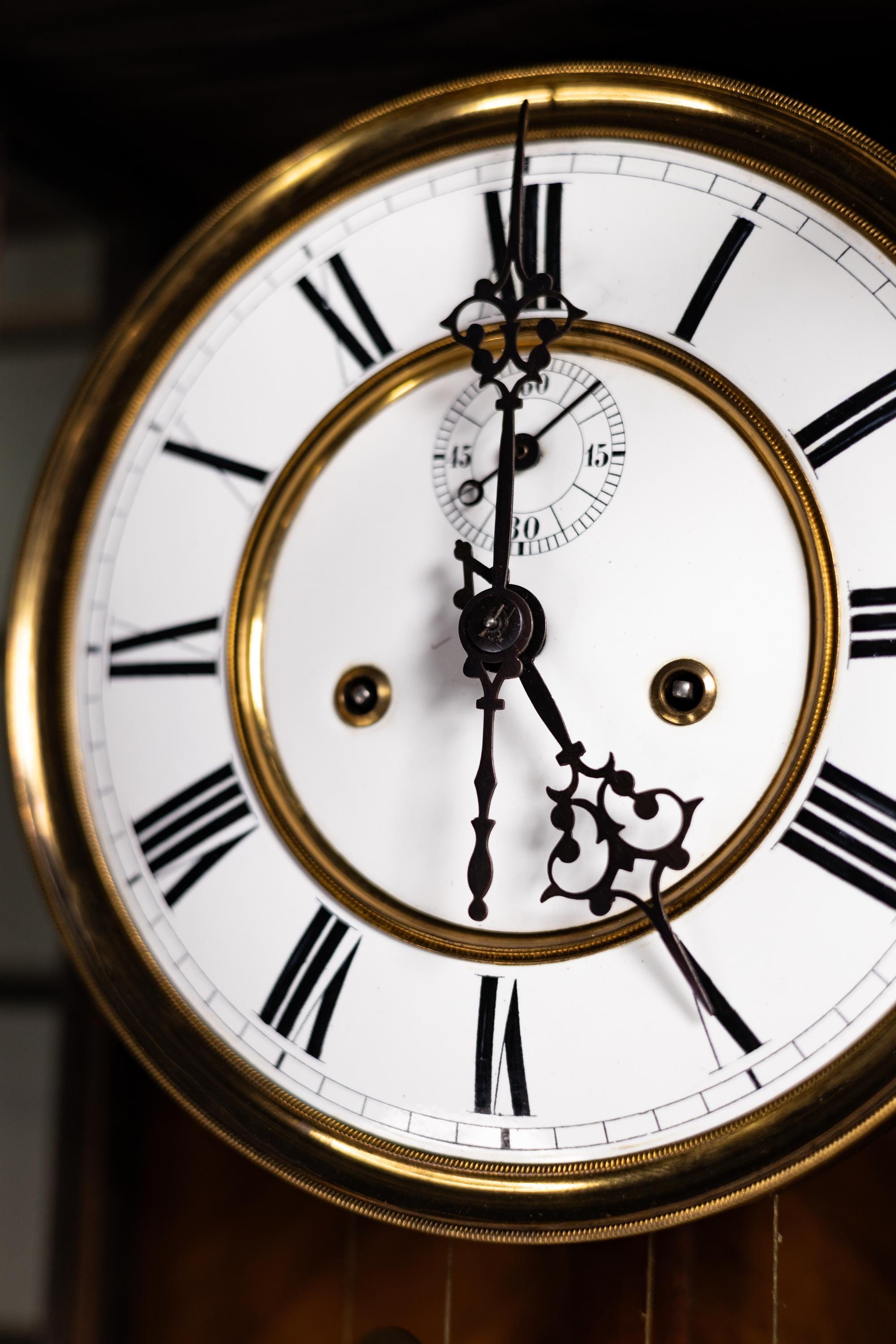 Antique Vienna Regulator Wall Clock (1890s) - Etsy