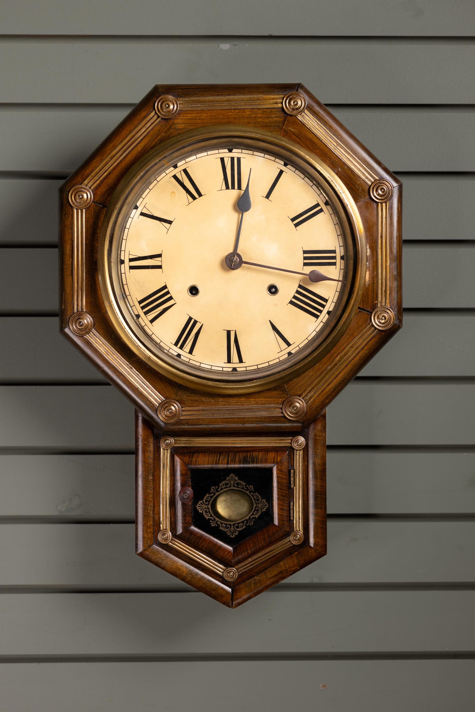Antique American Octagon Schoolhouse Clock by I. Hayes - Etsy