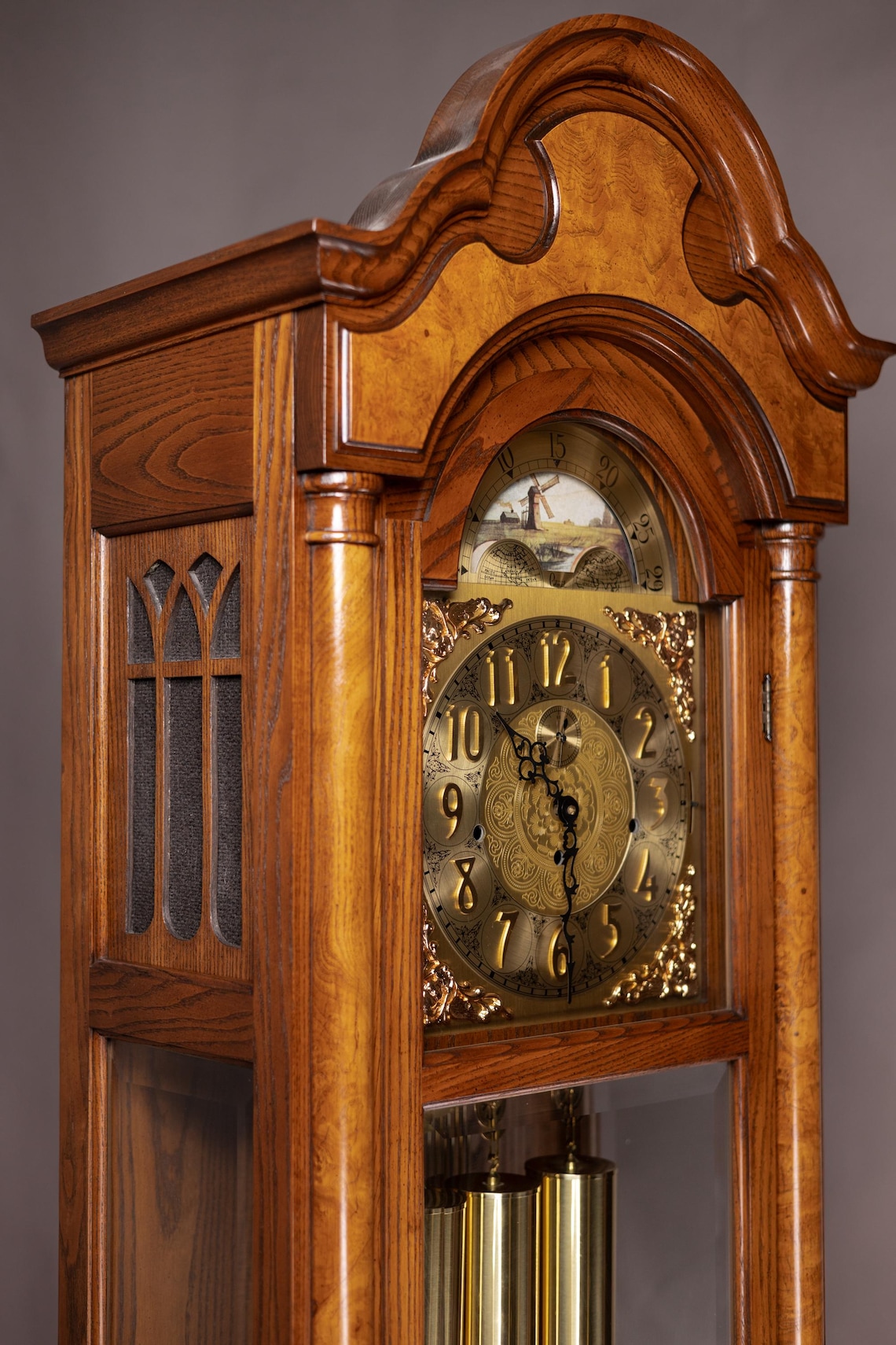 Elegant Colonial Grandfather Clock 1990's - Etsy