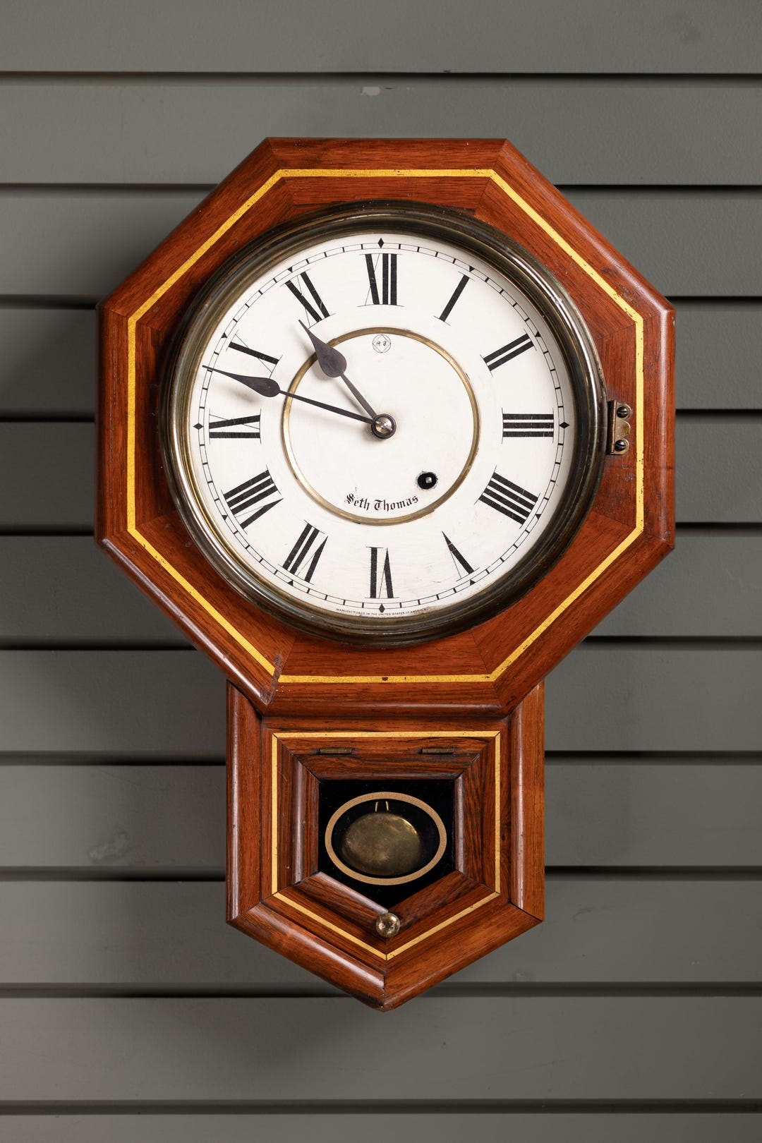 Antique Seth Thomas Octagon Schoolhouse Wall Clock - Etsy