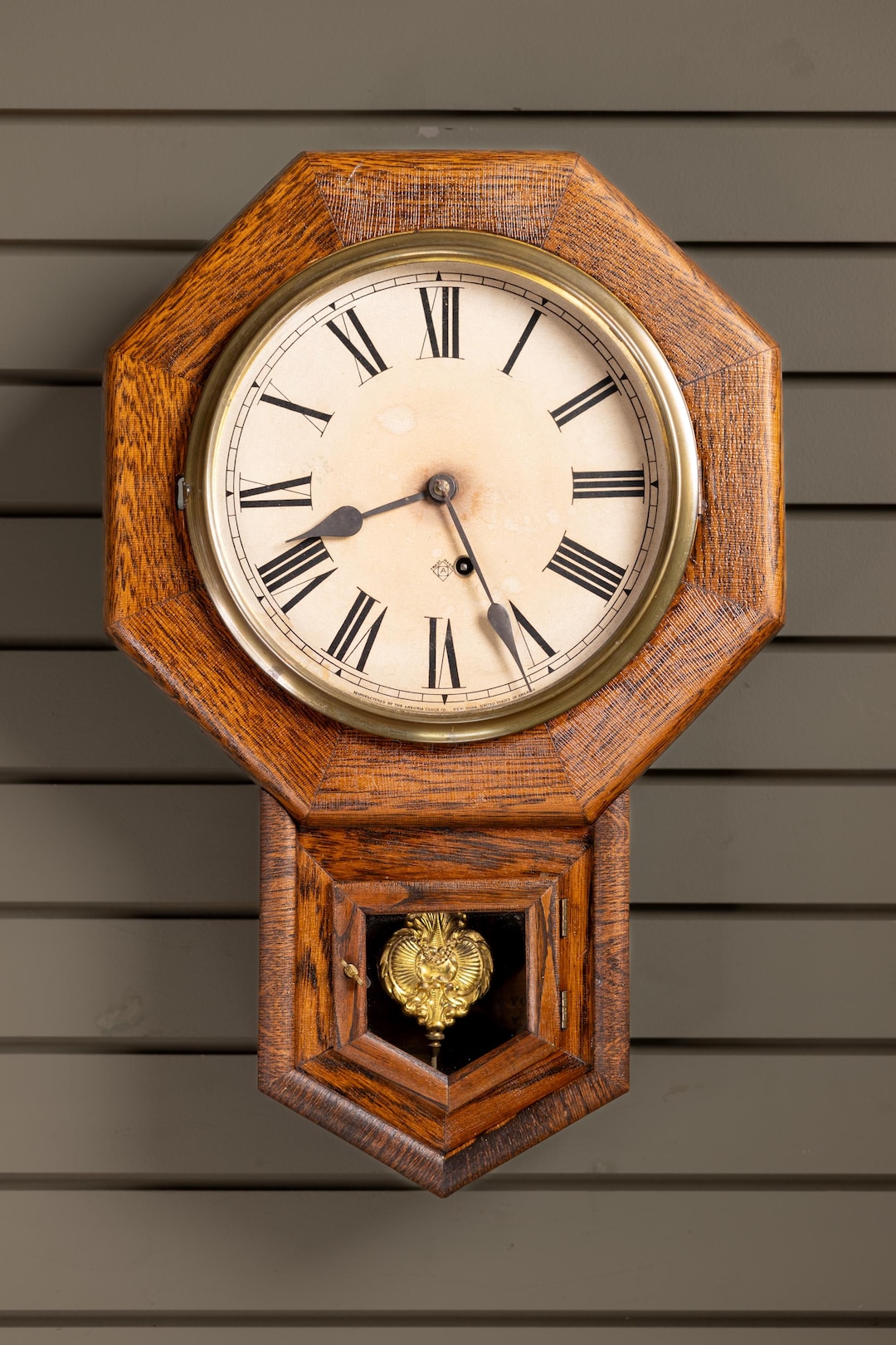 1940s Ansonia Oak Time-only Kitchen Clock - Etsy