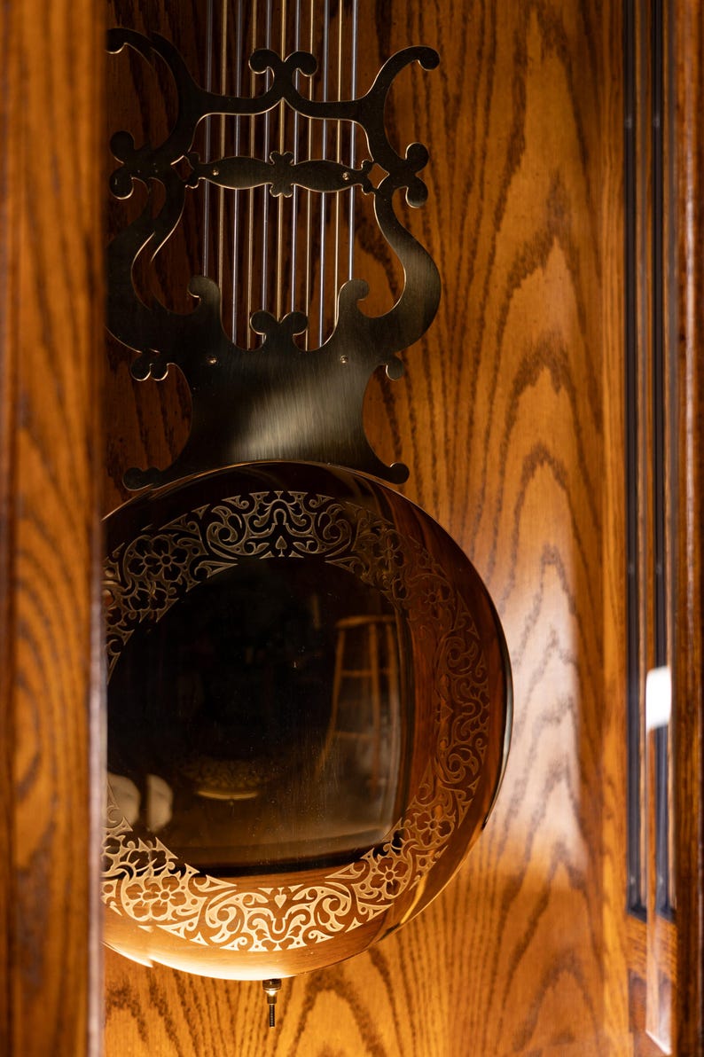 Vintage Sligh Grandfather Clock – Golden Oak,1980s - Etsy