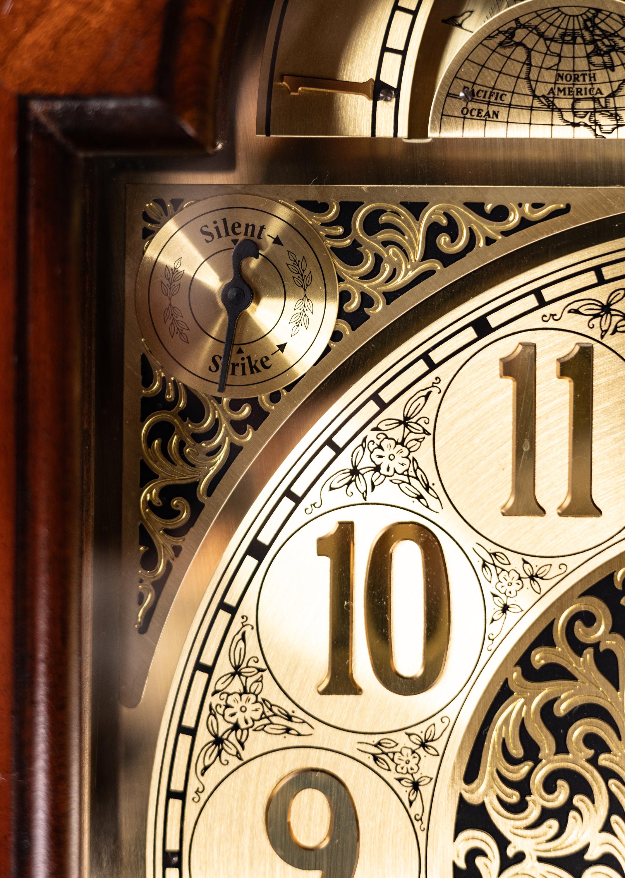 Sligh Grandfather Clock – Moon Phase Dial | Triple Chime | Rare ...