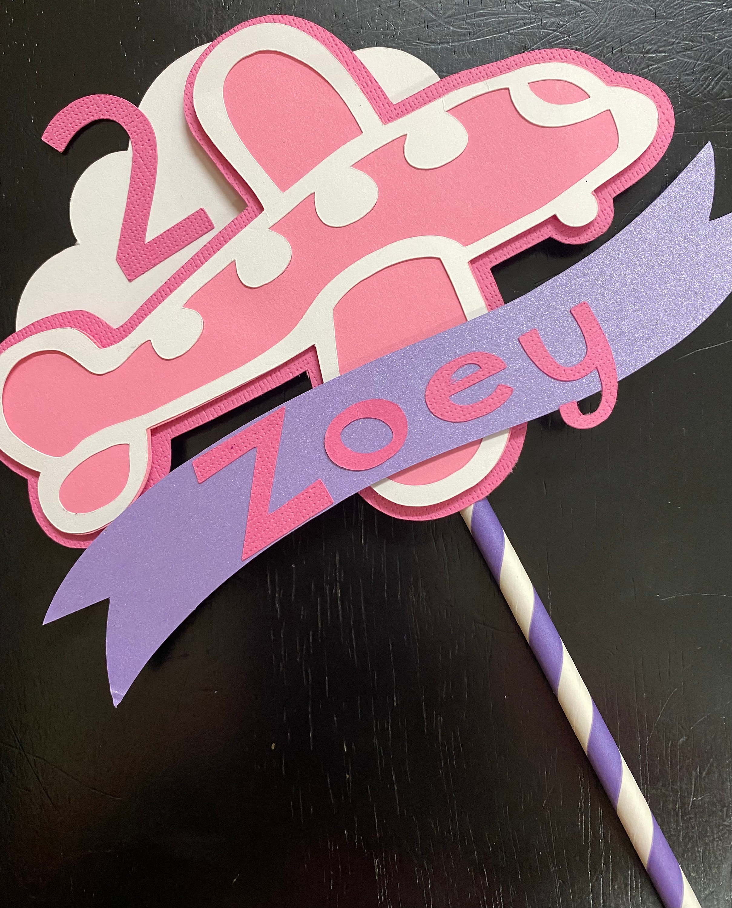 Airplane Cake Topper, Plane Cake Topper, Customized With Name and Age ...
