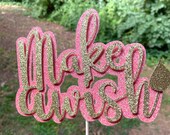 Make a Wish Cake Topper Happy Birthday Cake Topper Glitter - Etsy