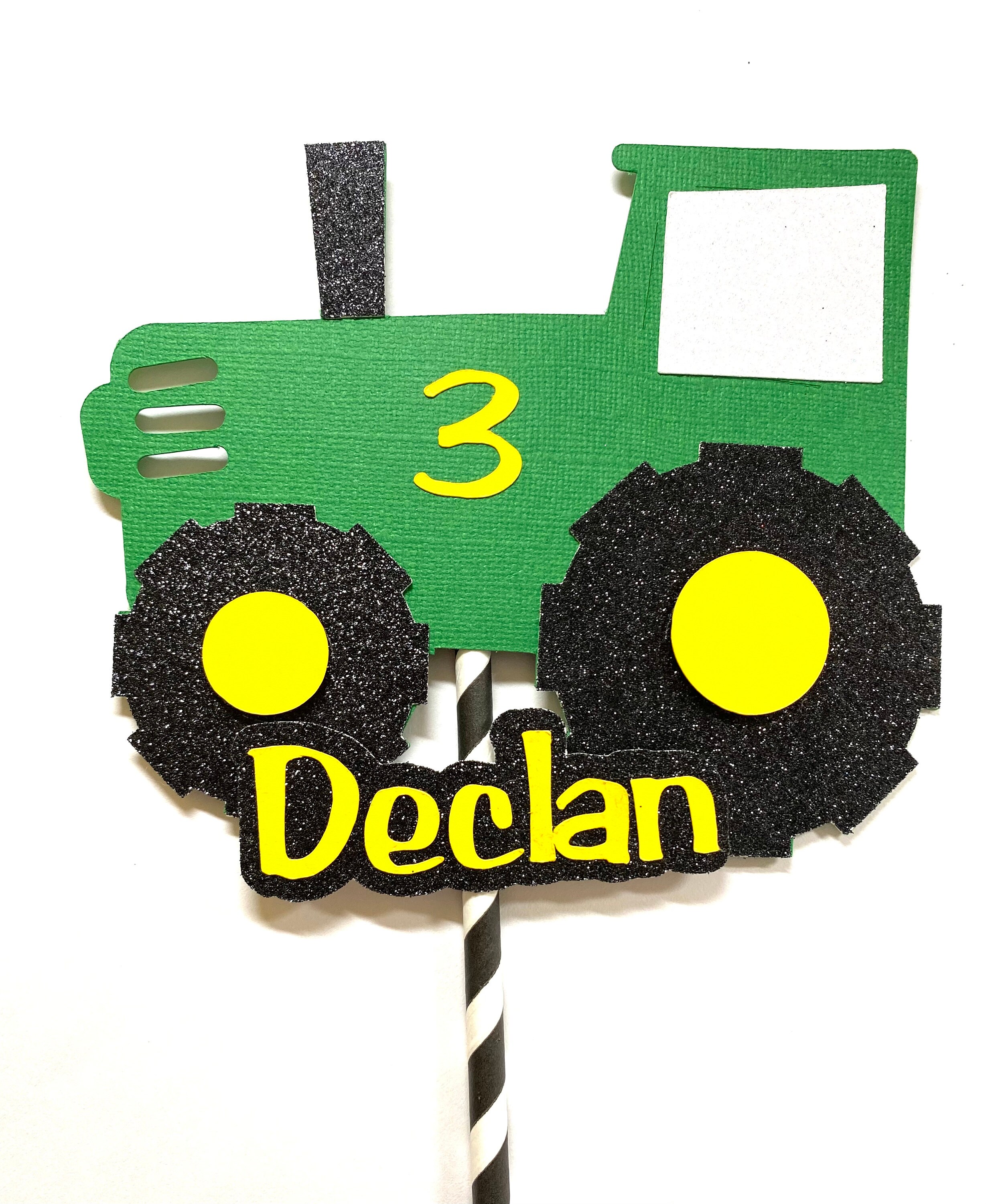 Customized Tractor Cake Topper, Personalized Tractor Cake Topper, Farm ...