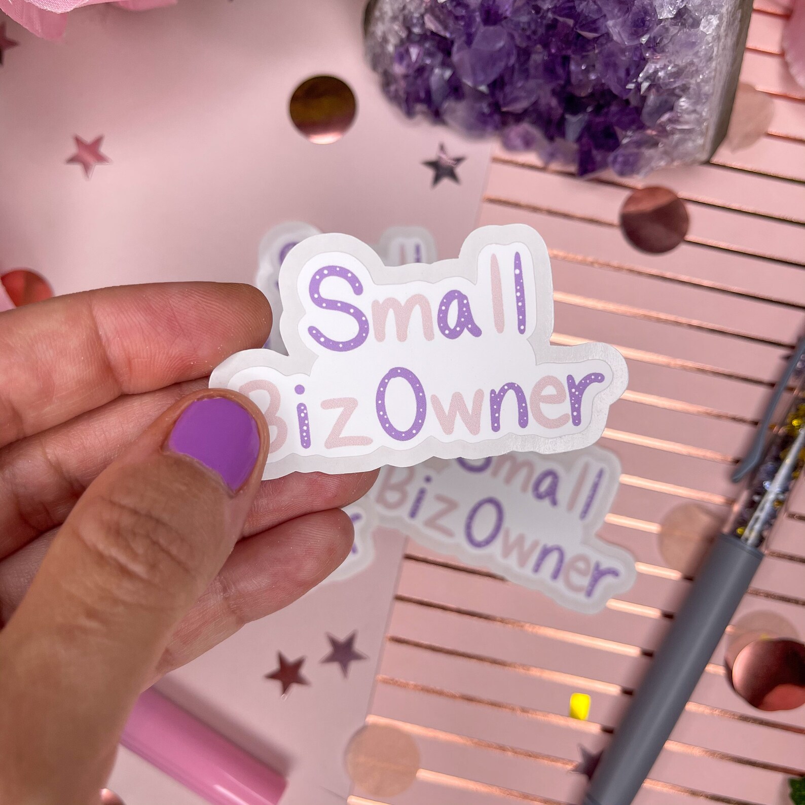 Small Biz Owner Sticker| Waterproof Sticker |weather Proof Sticker|die ...