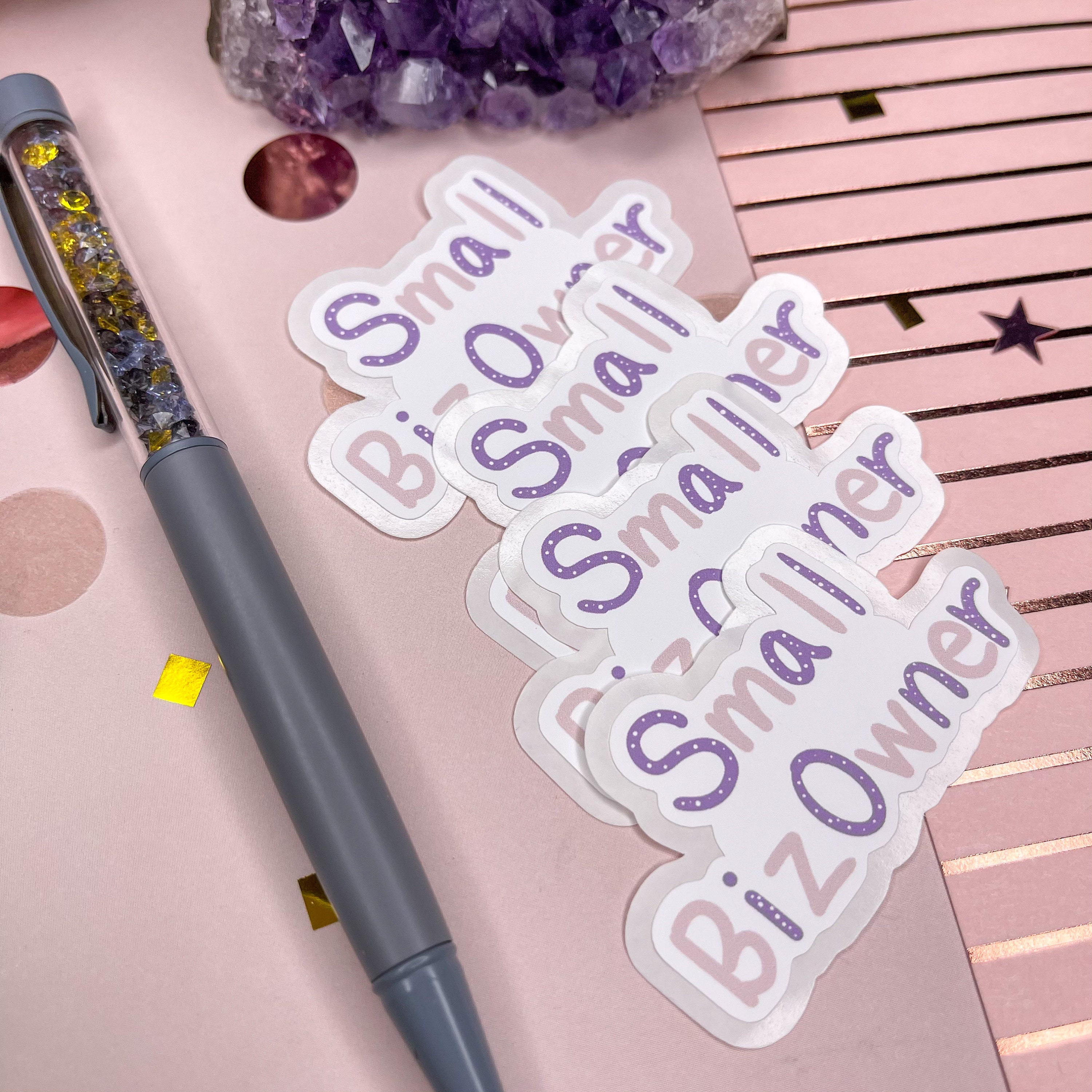 Small Biz Owner Sticker| Waterproof Sticker |weather Proof Sticker|die ...