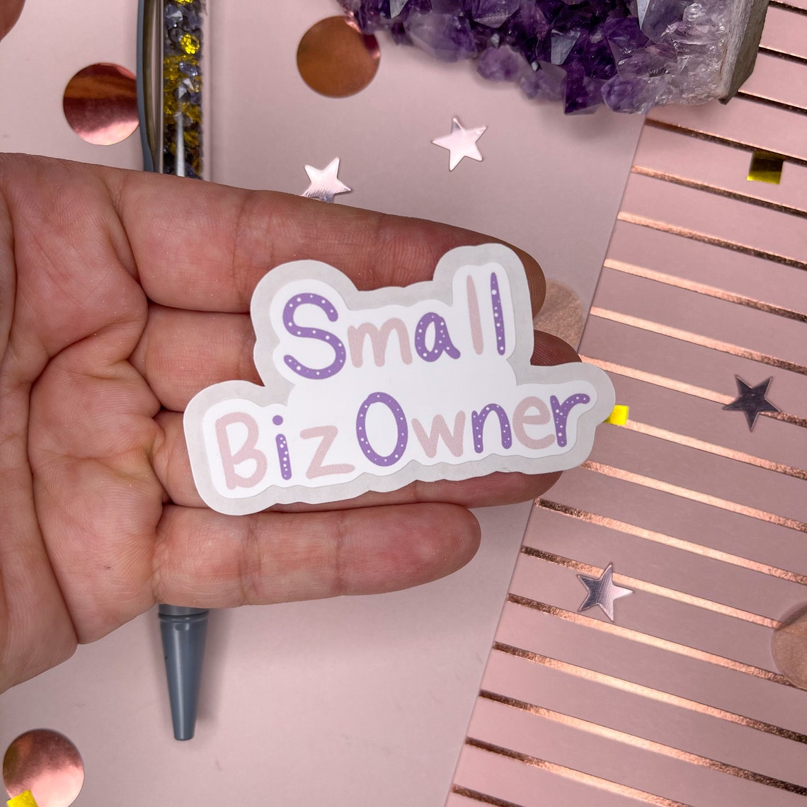 Small Biz Owner Sticker| Waterproof Sticker |weather Proof Sticker|die ...