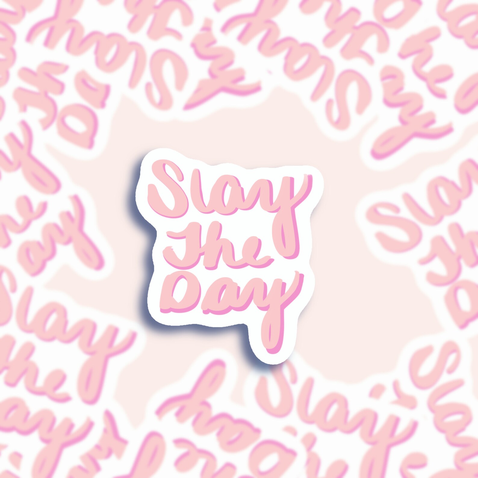 Slay the Day Motivational Waterproof Sticker|hydro Flask Sticker|laptop ...