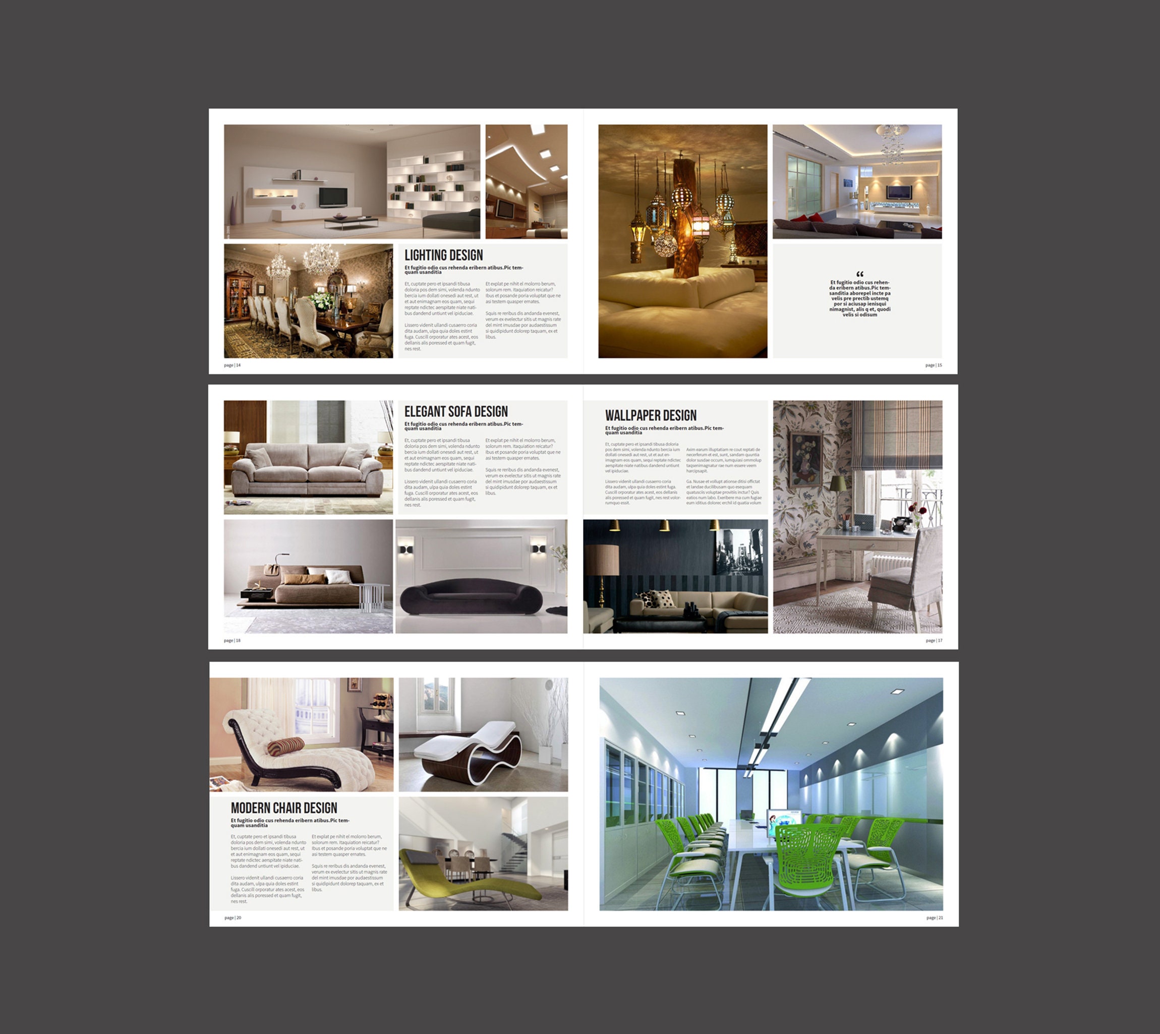 Interior Design Portfolio Brochure Architecture Design - Etsy