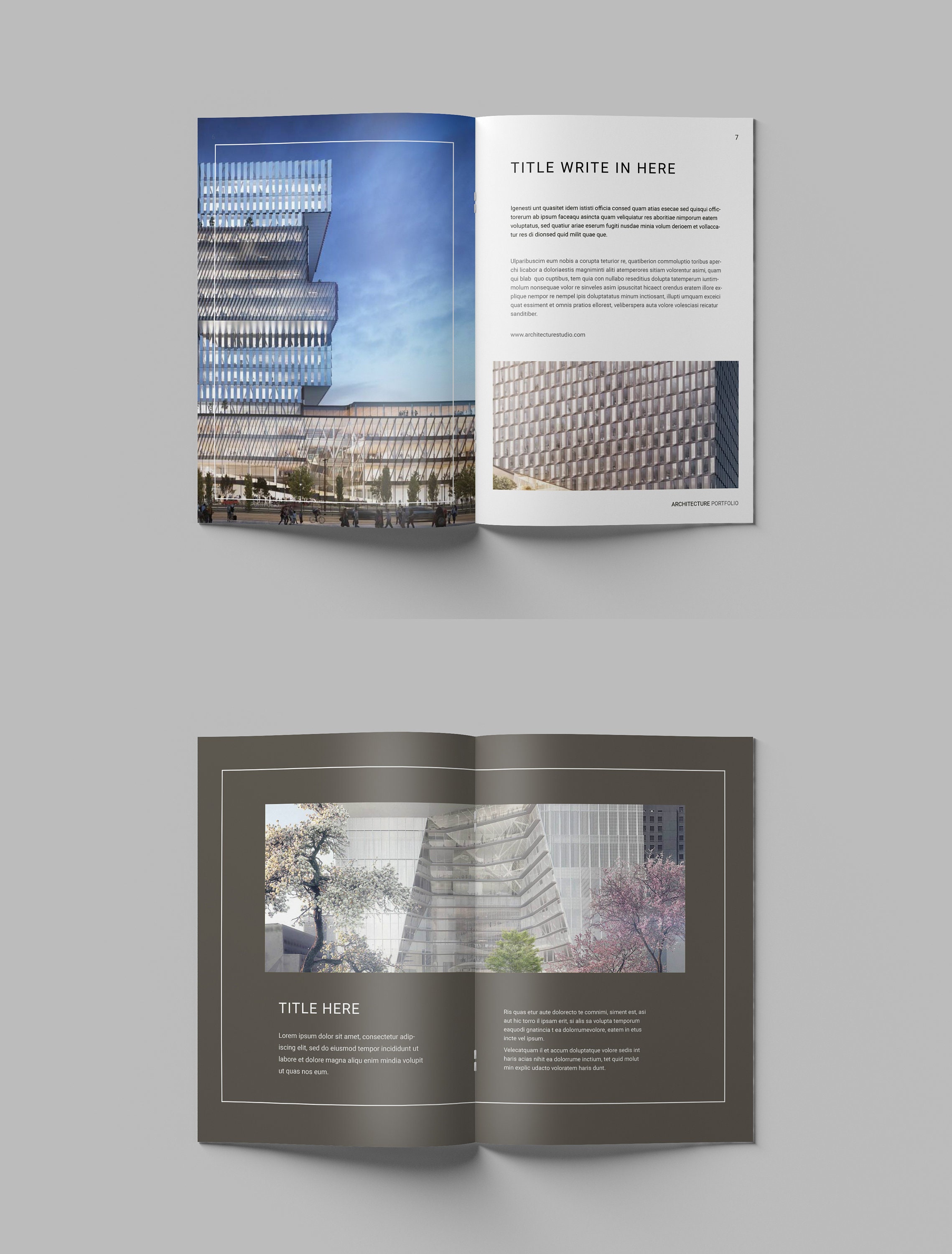 Architecture Design Booklet Template | Graphic Design Portfolio ...