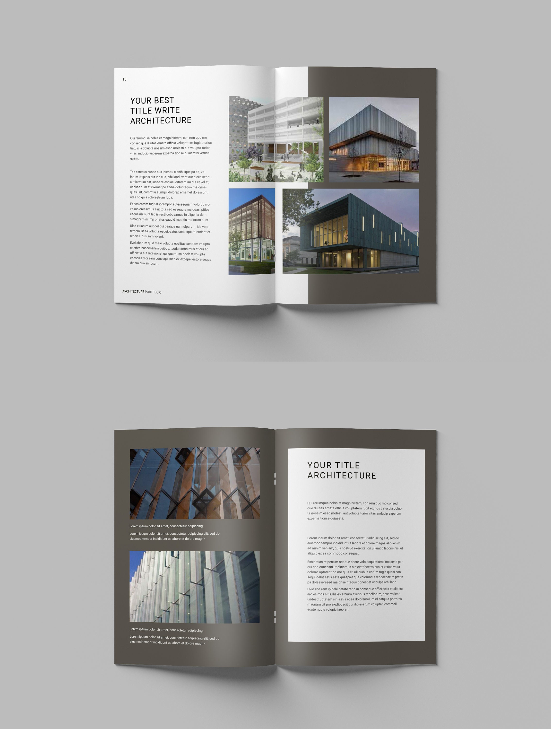 Architecture Design Booklet Template | Graphic Design Portfolio ...