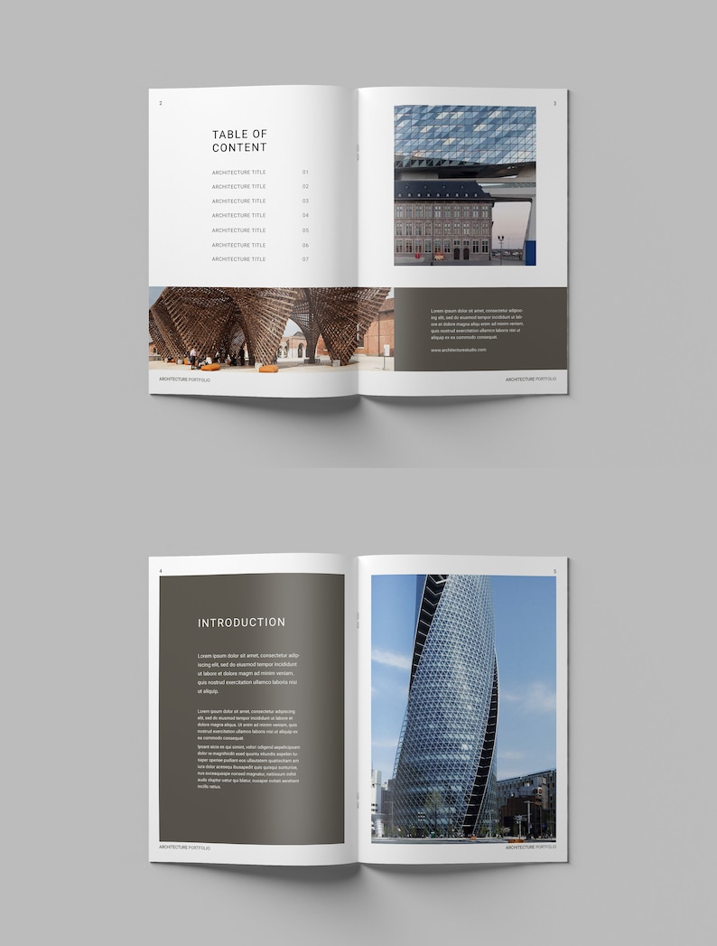 Architecture Design Booklet Template | Graphic Design Portfolio ...