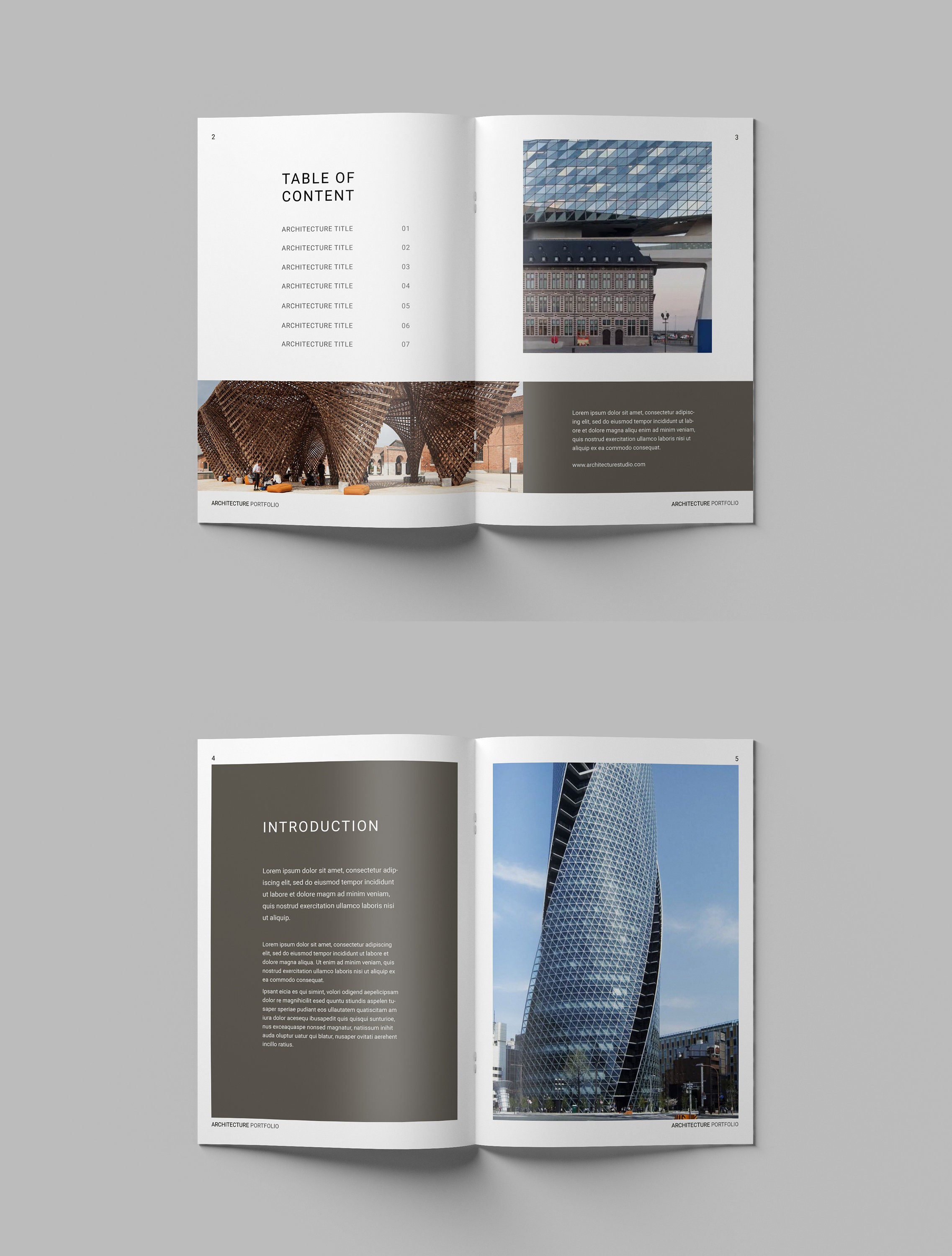 Architecture Design Booklet Template | Graphic Design Portfolio ...