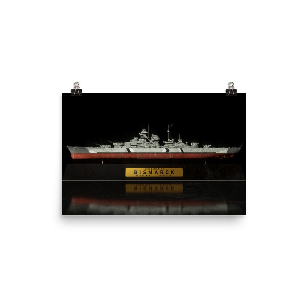 Battleship Bismarck Museo Poster - Etsy