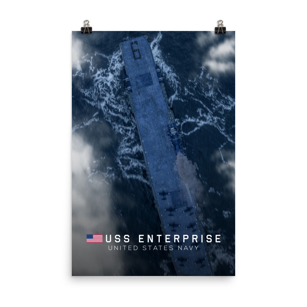 USS Enterprise Artwork Poster - Etsy