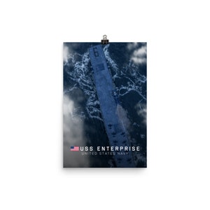 USS Enterprise Artwork Poster - Etsy