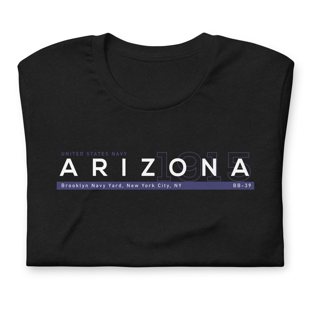 USS Arizona Minimal Layout T-shirt - Etsy