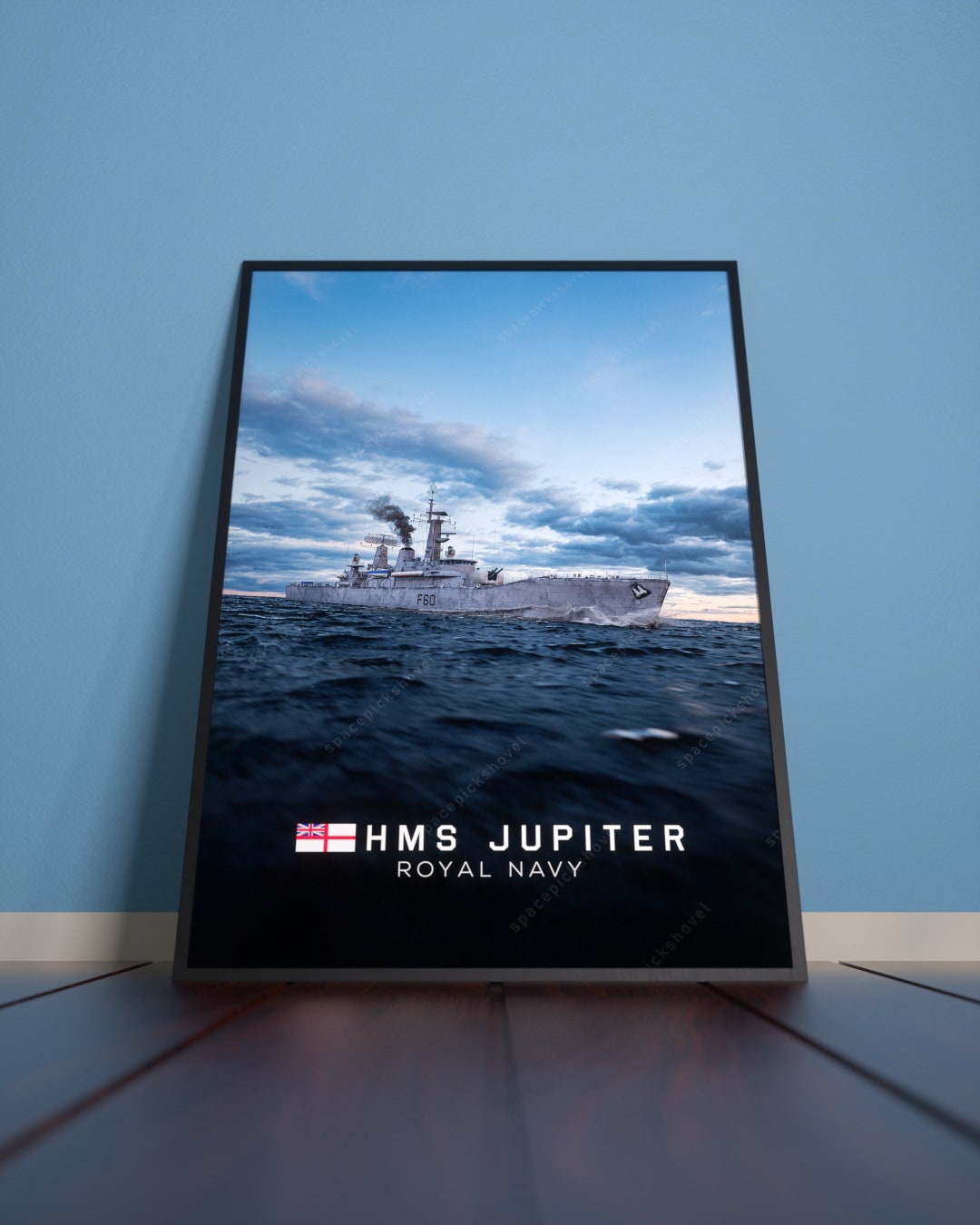 HMS Jupiter Artwork Poster - Etsy