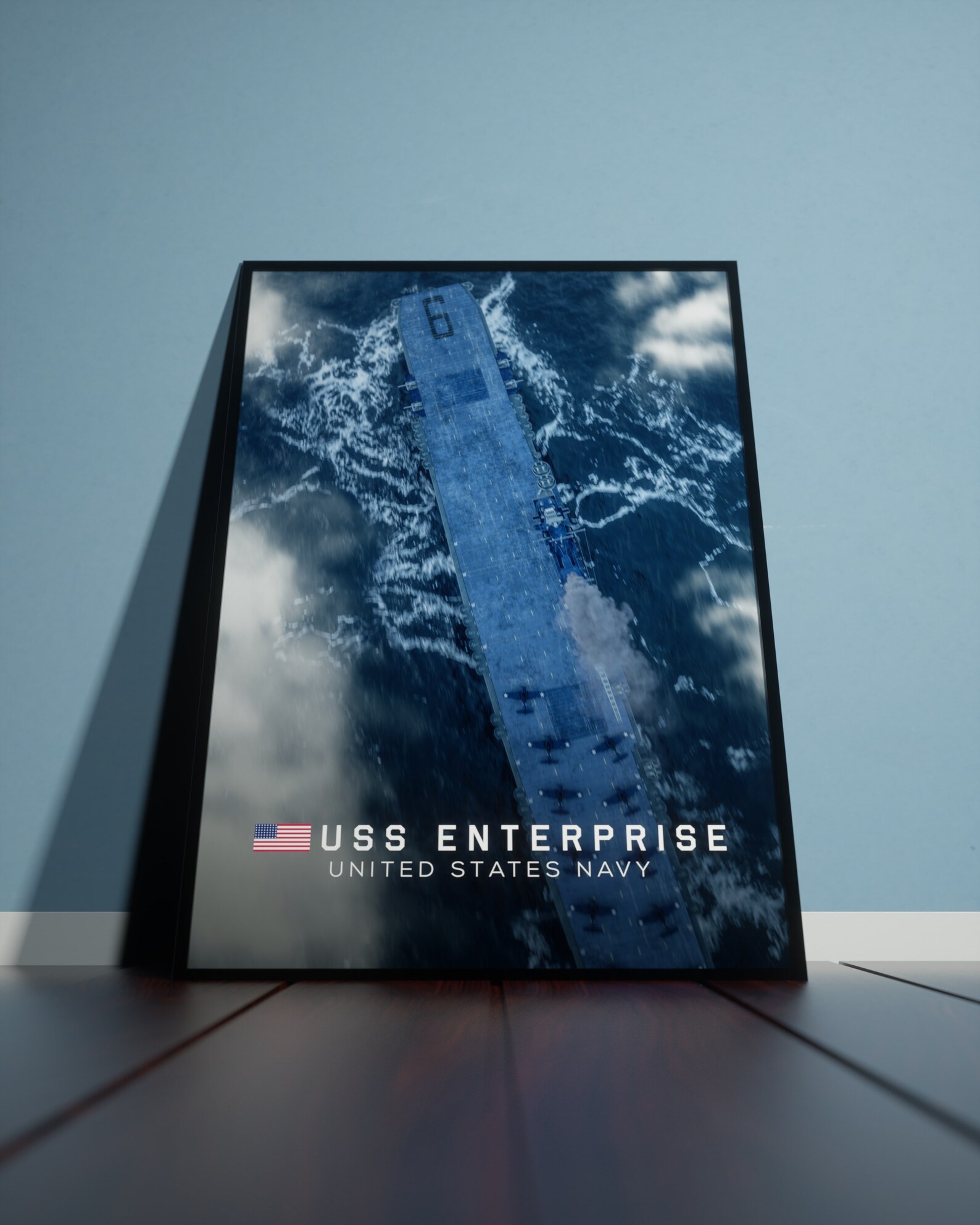 USS Enterprise Artwork Poster - Etsy