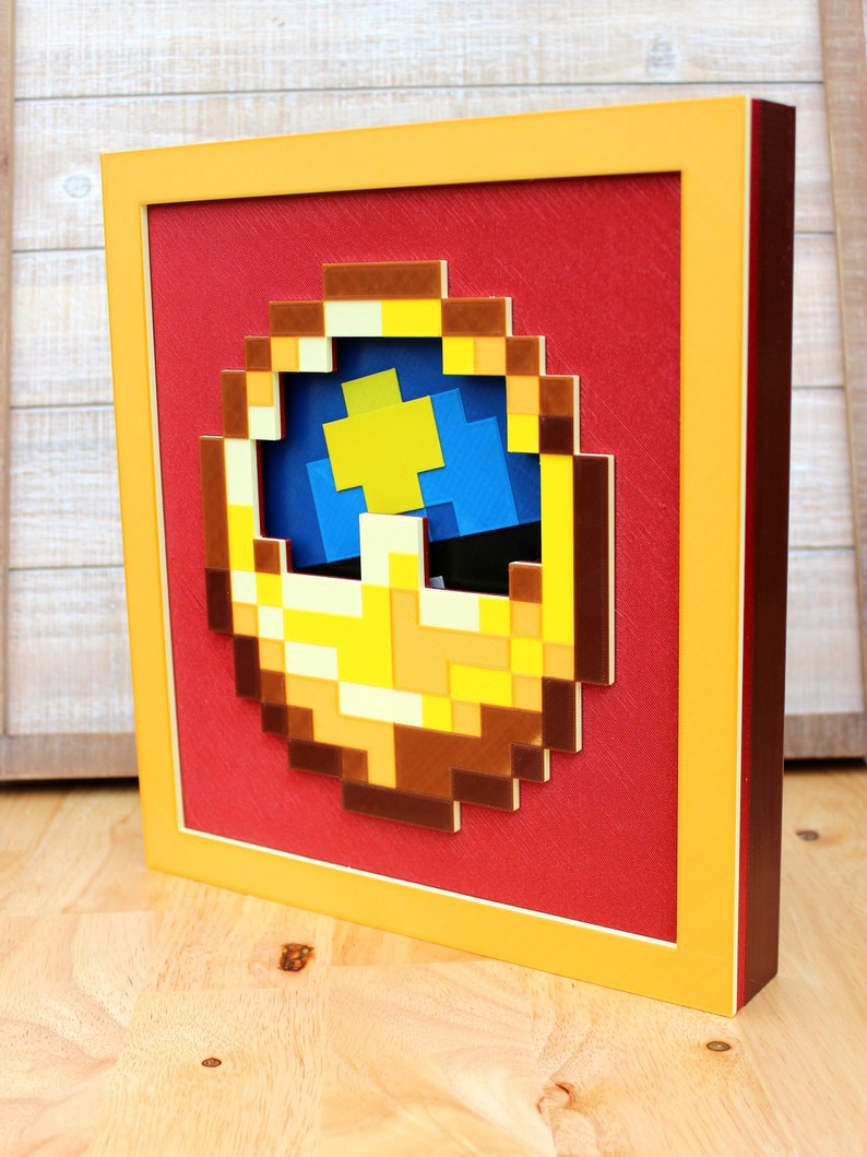 Working Minecraft Wall Clock in Item Frame Tell Real-world - Etsy