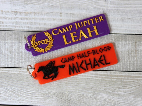 Percy Jackson-inspired Backpack Name School Bag Tag / Luggage - Etsy