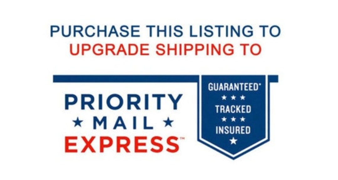 Priority Mail Express Shipping Upgrade (overnight to Most Places) - Etsy