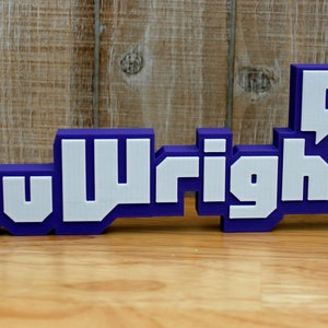 DUAL Twitch Nameplate Custom Upper/lowercase Personalized Gamertag ...