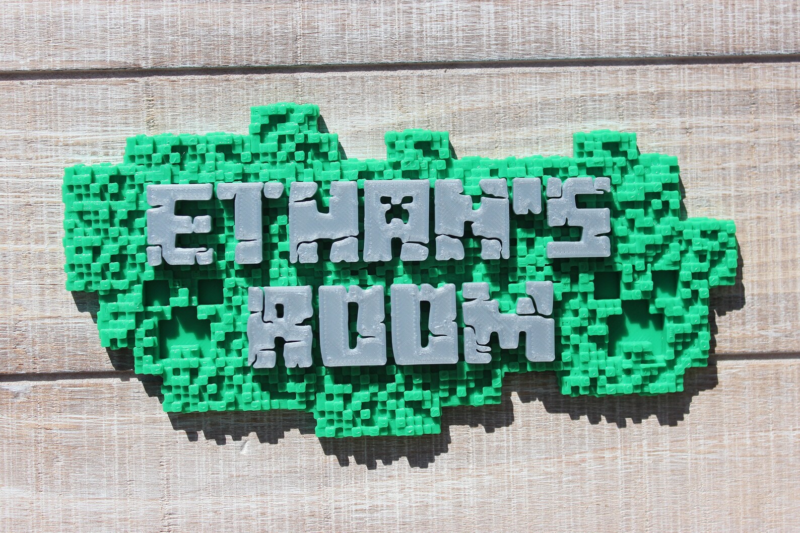 Minecraft Pickaxe 3D Door Sign Personalized Name Custom Kids - Etsy